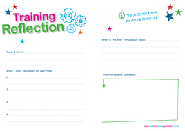 PE Lesson Reflection Worksheet | Teaching Resources