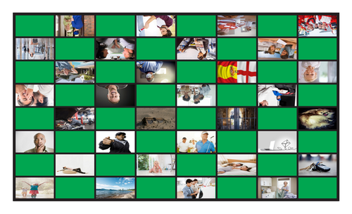 Future Simple Tense with Will Legal Size Photo Checkers Game | Teaching ...