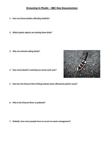 Drowning in Plastic | Teaching Resources