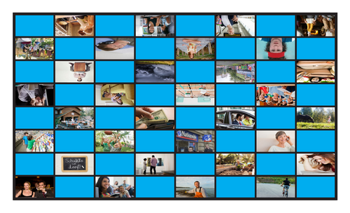 Used to versus Would Always Legal Size Photo Checkers Game | Teaching ...