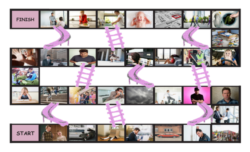 Conditional Sentences Type 3 Legal Size Photo Chutes and Ladders Game ...