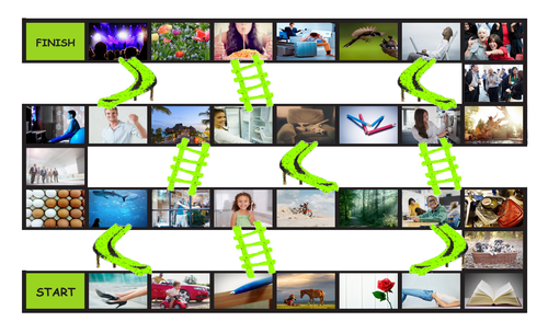 Demonstratives Legal Size Photo Chutes and Ladders Game | Teaching ...