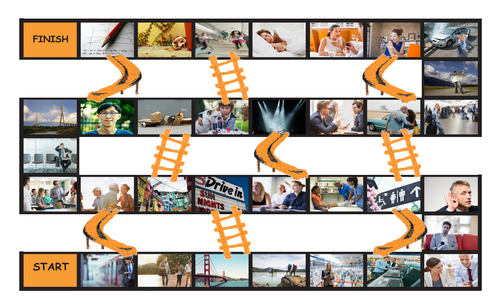 Embedded Questions Legal Size Photo Chutes and Ladders Game | Teaching ...