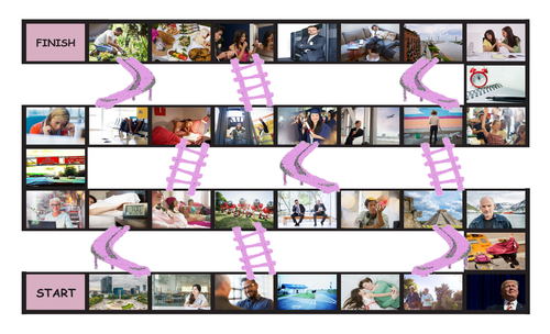 Future Perfect Continuous Tense Legal Size Photo Chutes and Ladders ...