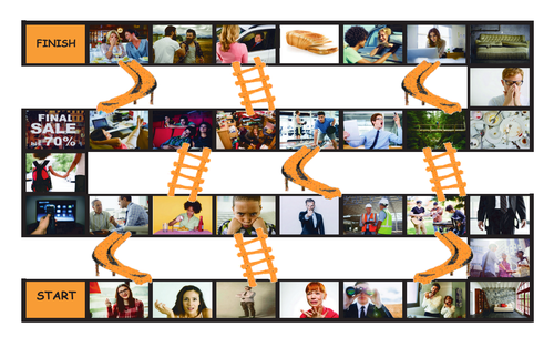 Phrasal Verbs Legal Size Photo Chutes and Ladders Game | Teaching Resources