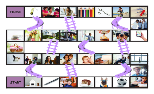 Possessive Pronouns Legal Size Photo Chutes and Ladders Game | Teaching ...