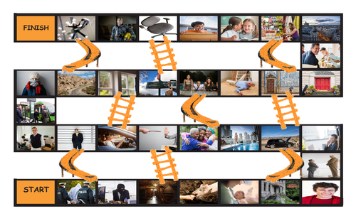 Relative Clauses Legal Size Photo Chutes and Ladders Game | Teaching ...