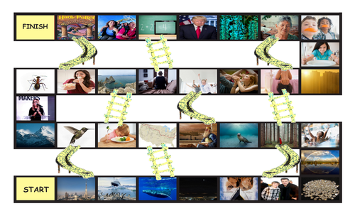 Superlative Adjectives Legal Size Photo Chutes and Ladders Game ...