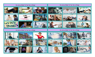 Do versus Make Legal Size Photo Tic-Tac-Toe-Bingo Game | Teaching Resources