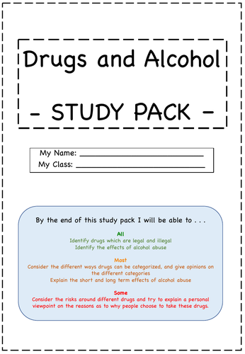 Drugs and Alcohol Workbook | Teaching Resources