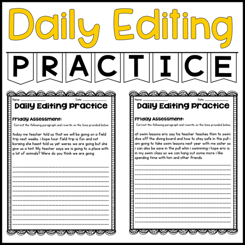 Daily Editing Pracitce | Teaching Resources