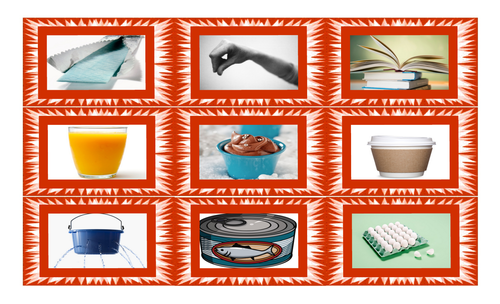 Container Words Legal Size Photo Card Game | Teaching Resources