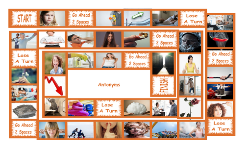Antonyms Legal Size Photo Board Game | Teaching Resources