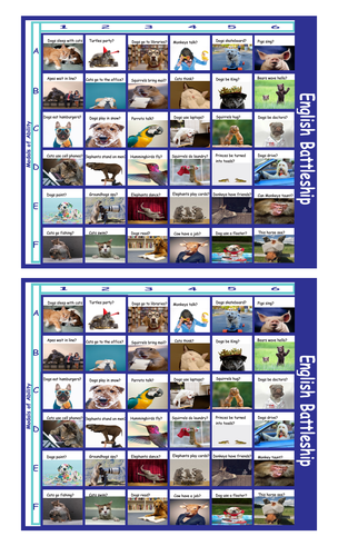 Ability Modals Legal Size Photo Battleship Game | Teaching Resources