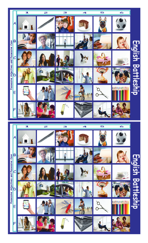 Possessive Adjectives-Possessive Case Legal Size Photo Battleship Game ...