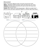 House Types Similarities and Differences Venn Diagram Worksheet ...