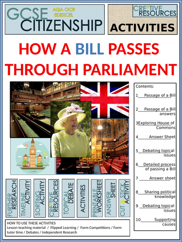 How a Bill passes through Parliament | Teaching Resources