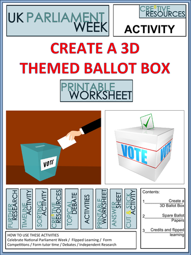Politics Ballot box - Voting Election | Teaching Resources