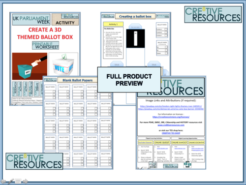 Politics Ballot box - Voting Election | Teaching Resources