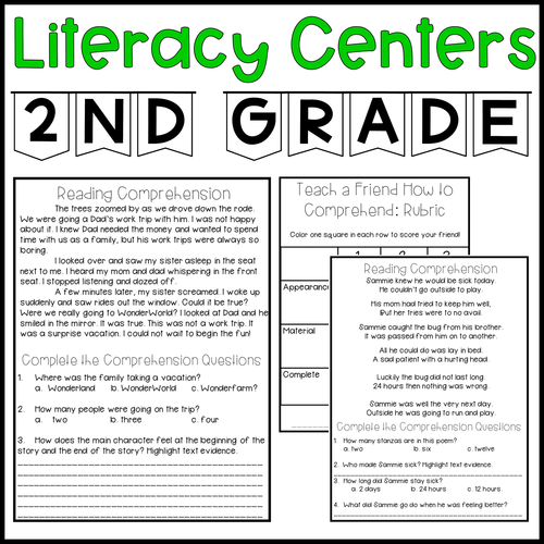Literacy Centers for 2nd Grade | Teaching Resources