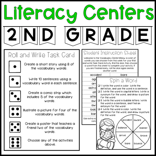 Literacy Centers for 2nd Grade | Teaching Resources