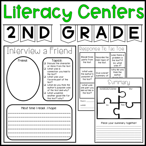 Literacy Centers for 2nd Grade | Teaching Resources