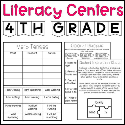 Literacy Centers for 4th Grade | Teaching Resources