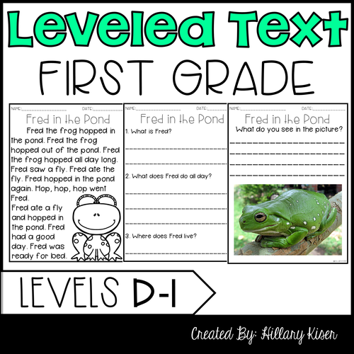 Leveled Text: 1st Grade | Teaching Resources