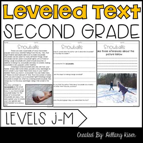 Leveled Text: 2nd Grade | Teaching Resources