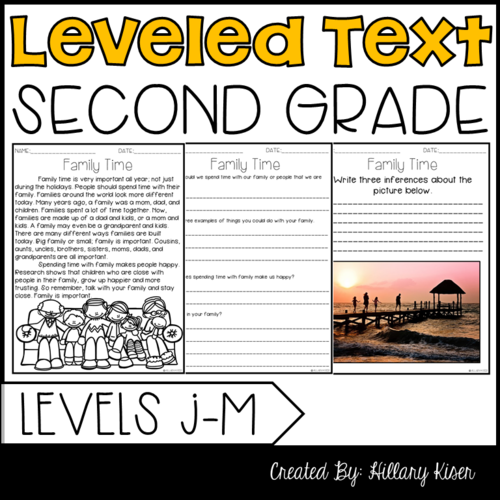 Leveled Text: 2nd Grade | Teaching Resources