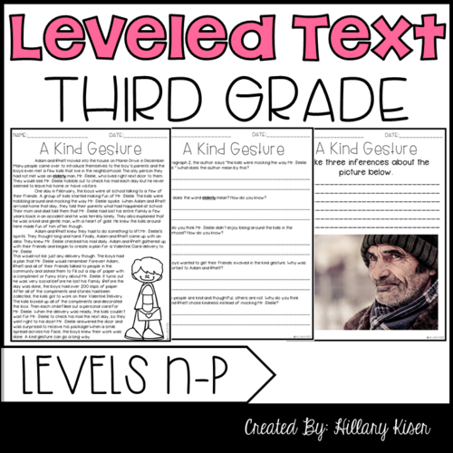 Leveled Text: 3rd Grade | Teaching Resources