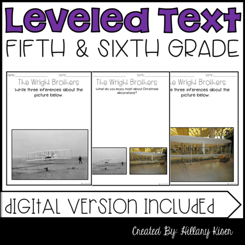 Leveled Text: 5th and 6th Grade | Teaching Resources