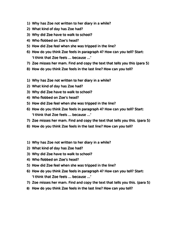 Ratburger Diary Entry Differentiated Comprehension | Teaching Resources