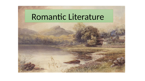Romantic Poetry Scheme of work and lessons. | Teaching Resources