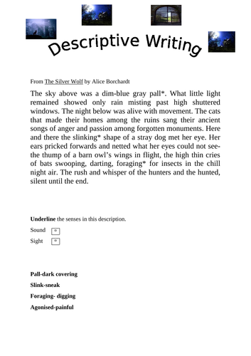 Gothic/Halloween Dracula's Castle Descriptive Writing- 3 lessons ...