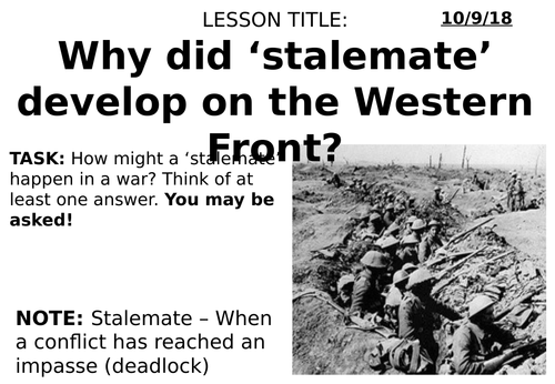 The steps to Stalemate | Teaching Resources