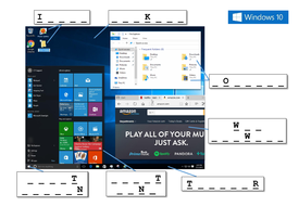 Windows desktop features labelling activity | Teaching Resources