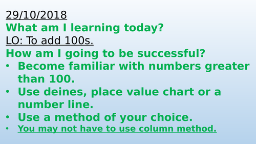 Year 3 Addition and Subtraction - Whole Week of Lessons (White Rose ...