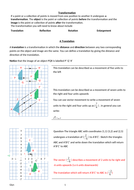 GCSE -Transformation and Vectors - Translation, Reflection, Rotation ...