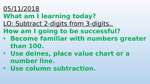 Year 3 Addition and Subtraction - Whole Week of Lessons (White Rose ...