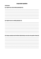 AQA GCSE Biology - Homeostasis revision - 6 mark questions with model ...