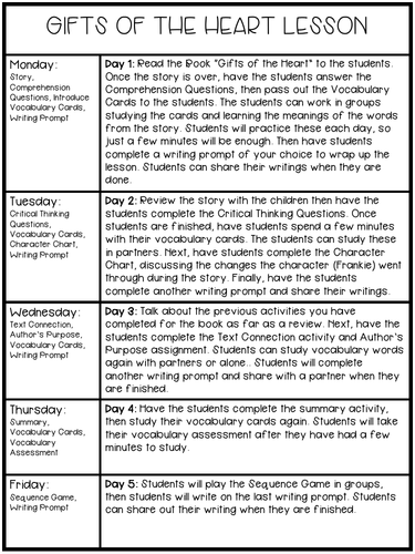 Patricia Polacco-Gifts of the Heart Christmas Unit | Teaching Resources