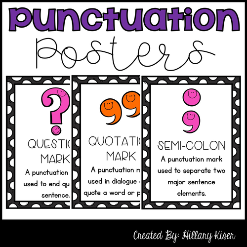 Punctuation Posters | Teaching Resources