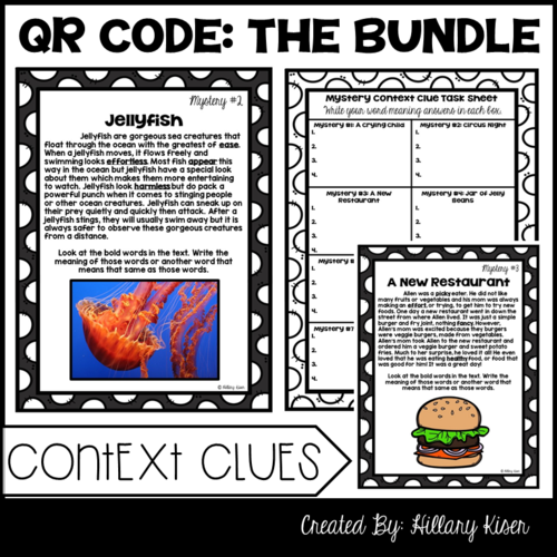 QR Code Literacy Activities: 3rd and 4th Grade Bundle | Teaching Resources