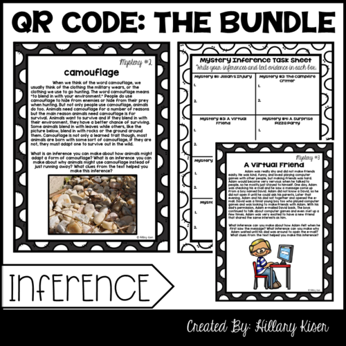 QR Code Literacy Activities: 5th and 6th Grade Bundle | Teaching Resources