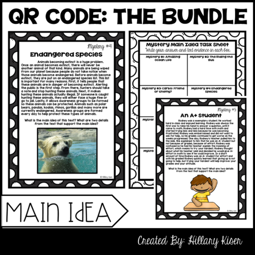 QR Code Literacy Activities: 5th and 6th Grade Bundle | Teaching Resources