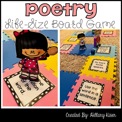 Poetry Comprehension Life-Size Board Game | Teaching Resources