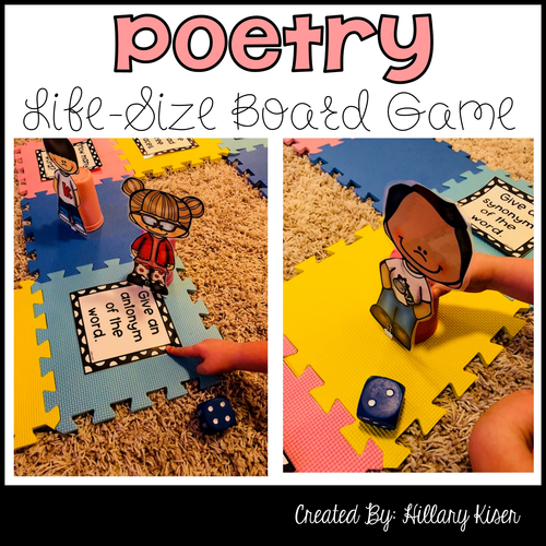 Poetry Comprehension Life-Size Board Game | Teaching Resources