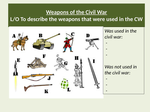 Weapons of the English Civil War | Teaching Resources