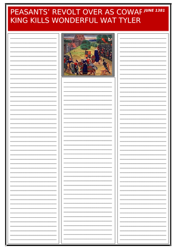 The Peasants' Revolt | Teaching Resources